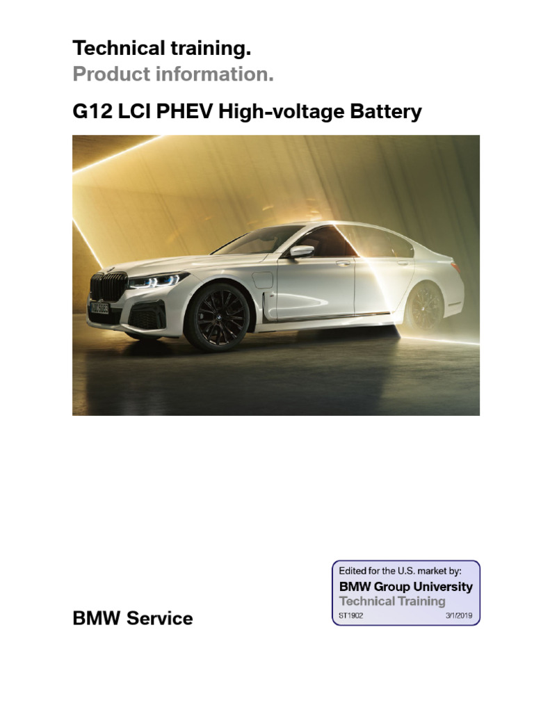 02 - g12 Lci Phev Battery-1 | PDF | Plug In Hybrid | High Voltage