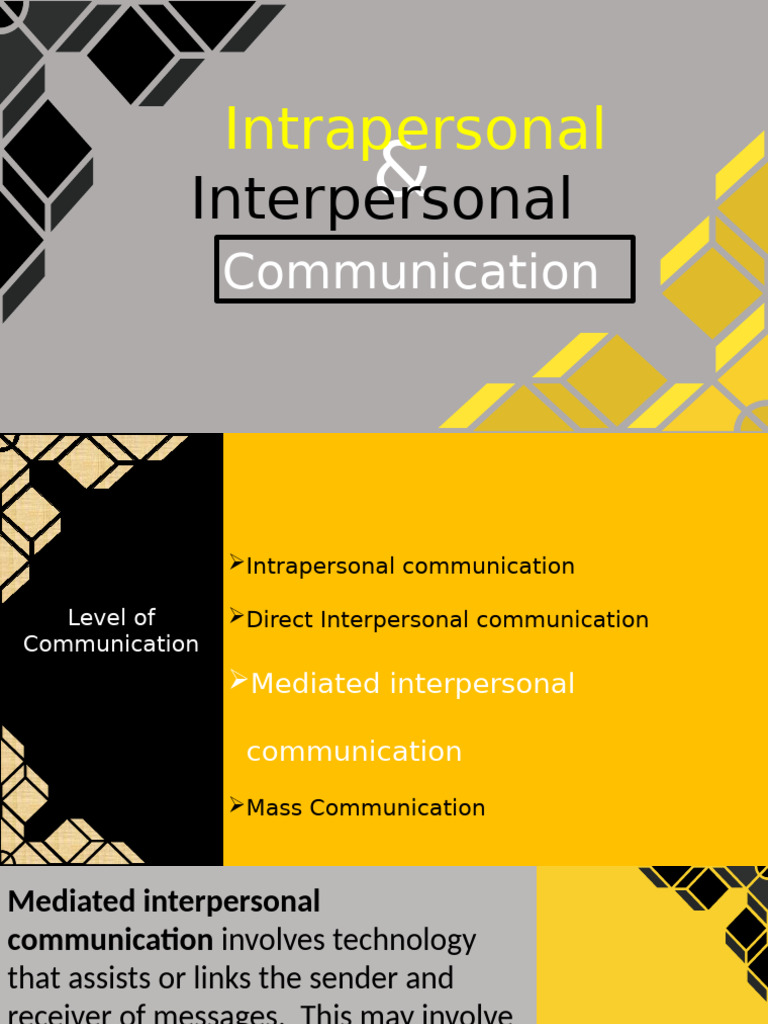 Levels of communication 1.3 | PDF | Communication | Interpersonal ...