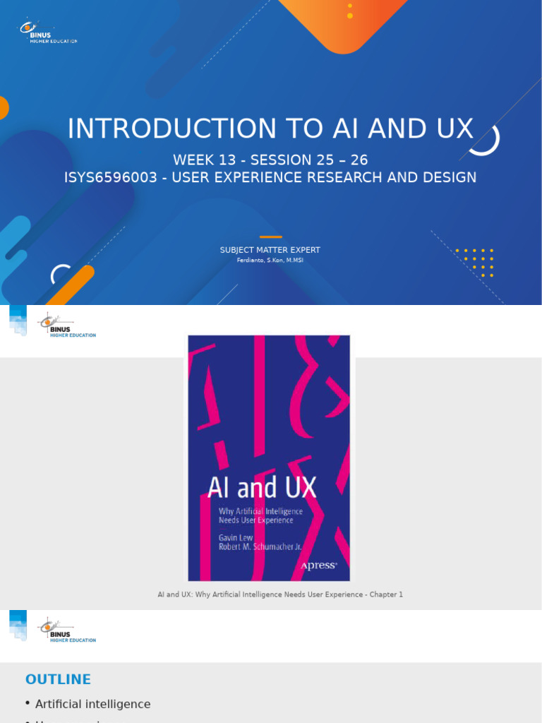 AI-UX: Enhancing User Experience | PDF | Artificial Intelligence ...