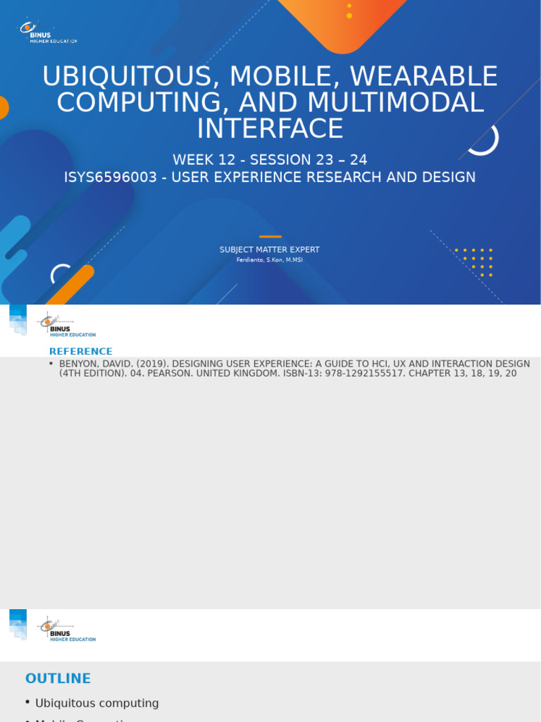 Ubiquitous Mobile Wearable Computing And Multimodal Interface Pdf Mobile Device Virtual