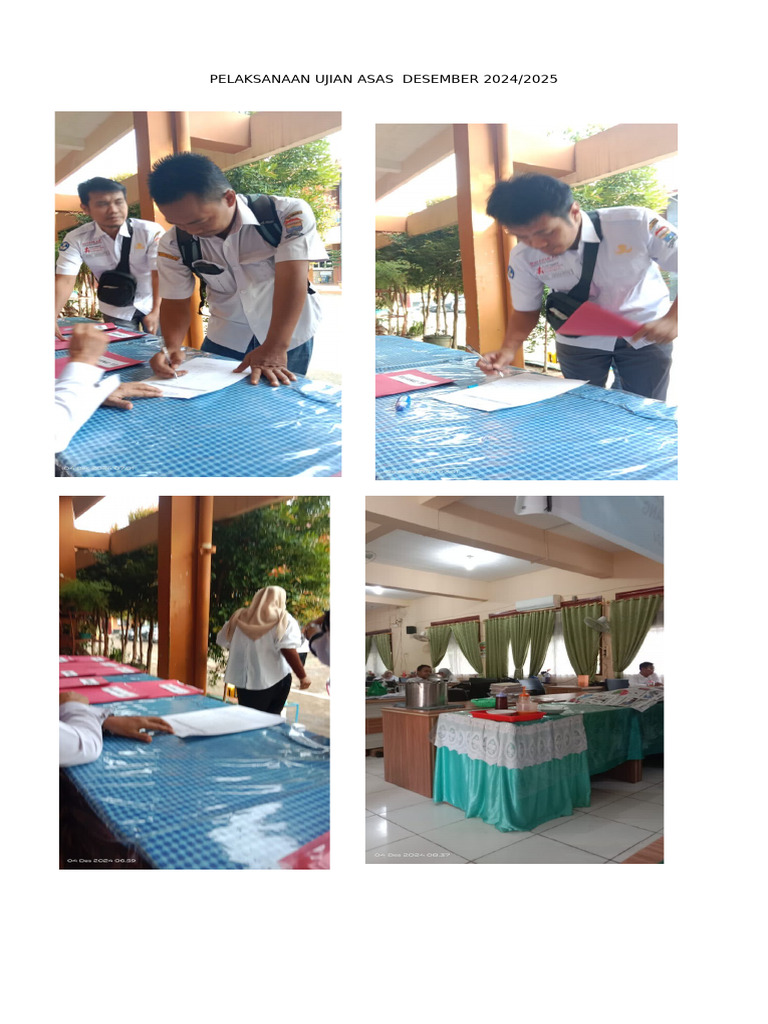 Pelaksanaan Ujian Asas Desember 2024 | PDF