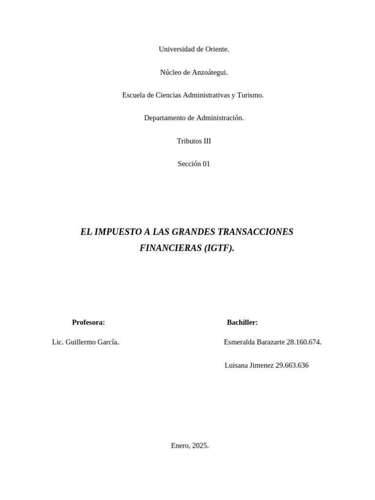 IGTF Grupal. | PDF | Bancos | Efectivo