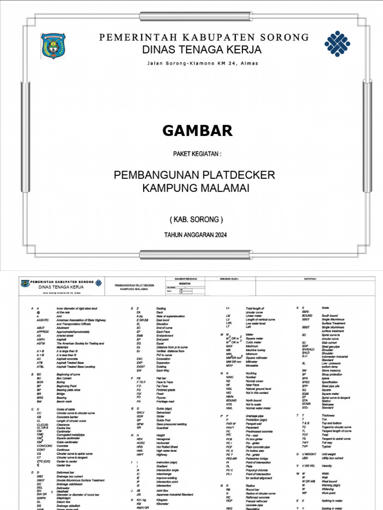 Gambar Plat Decker Kampung Malamai | PDF