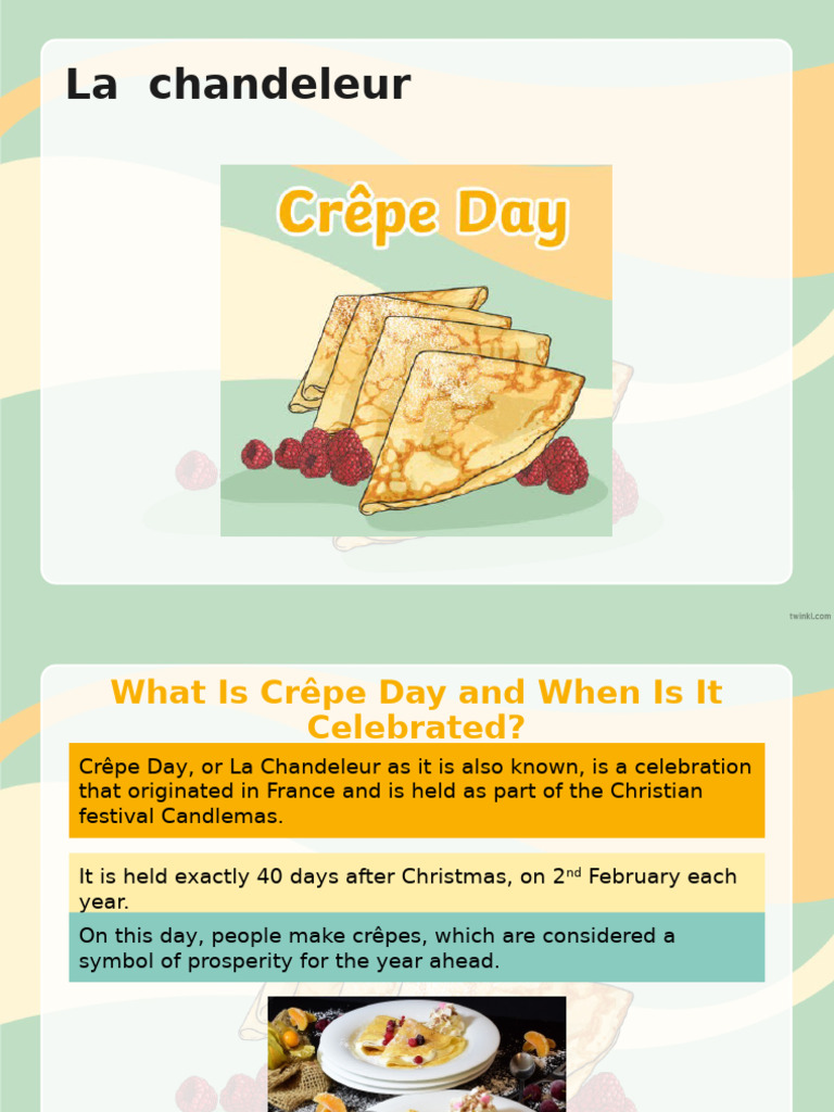 La Chandeleur: Celebrating Crêpe Day | PDF