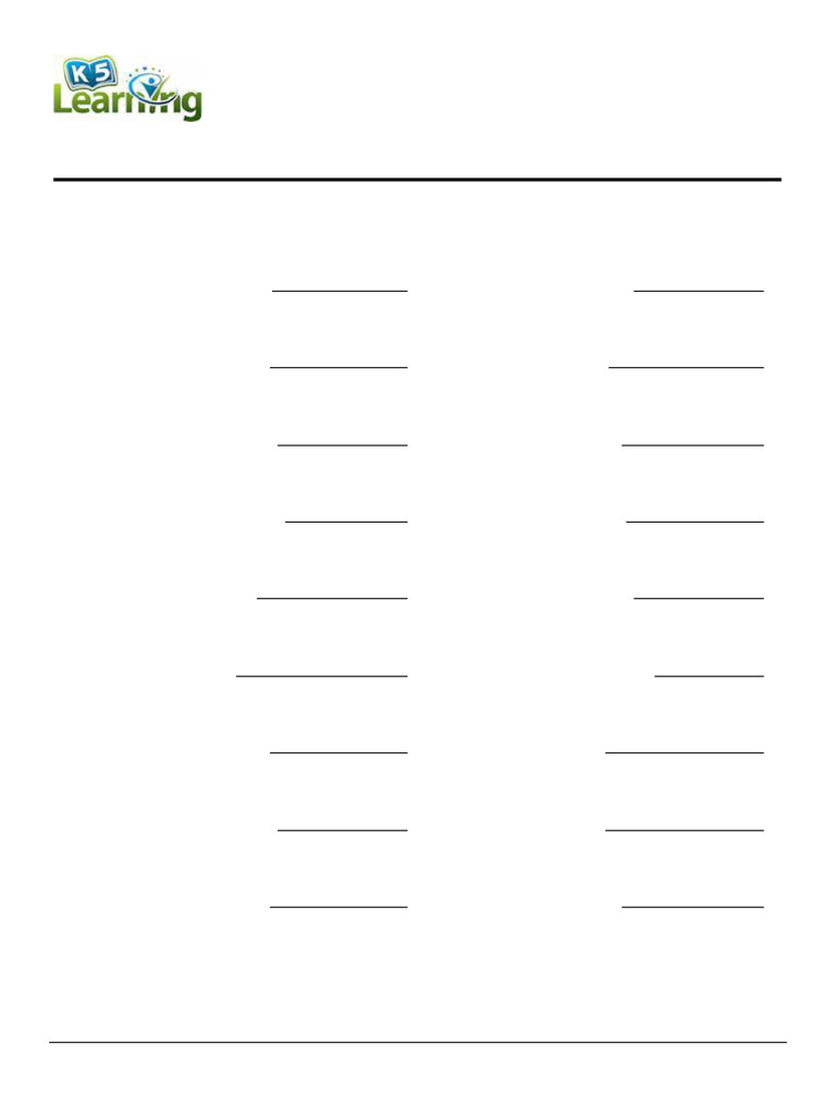 Grade 6 Integers Worksheet - 4 | PDF