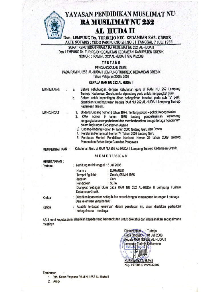 SK BU SUMARLIK | PDF