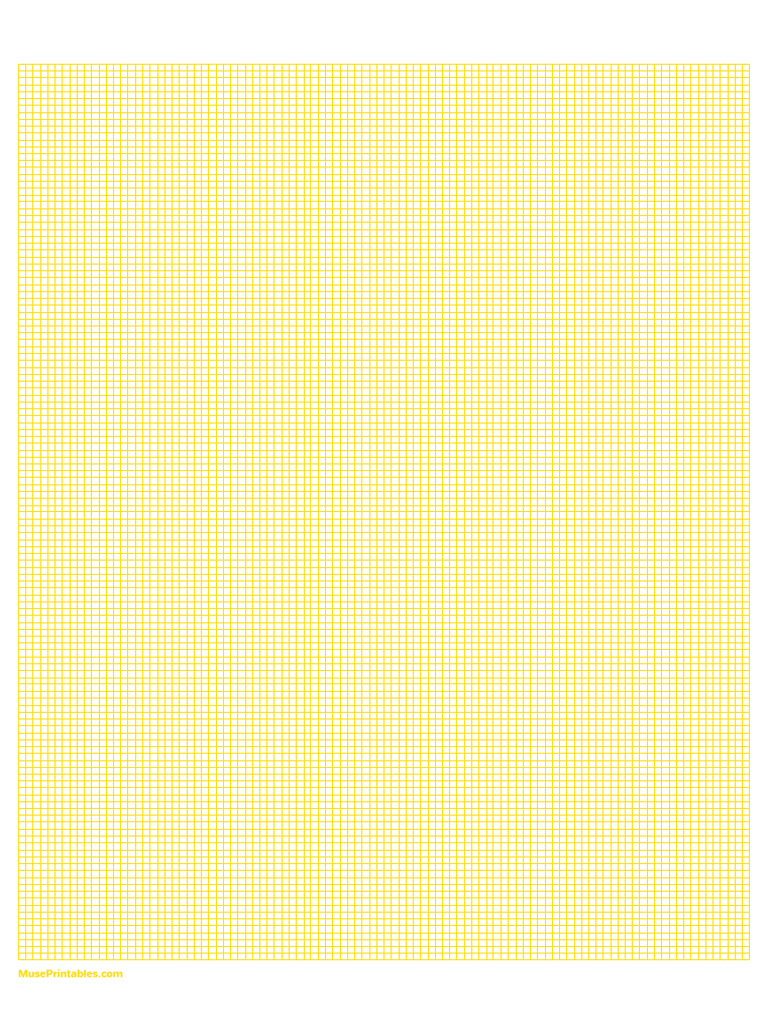 5 Squares Per CM Yellow Graph Paper A4 Watermarked | PDF