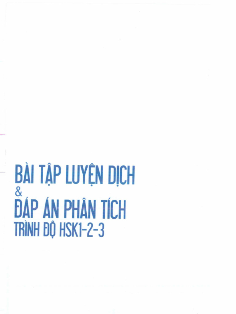 Luyện Dịch HSK 1-2-3 | PDF