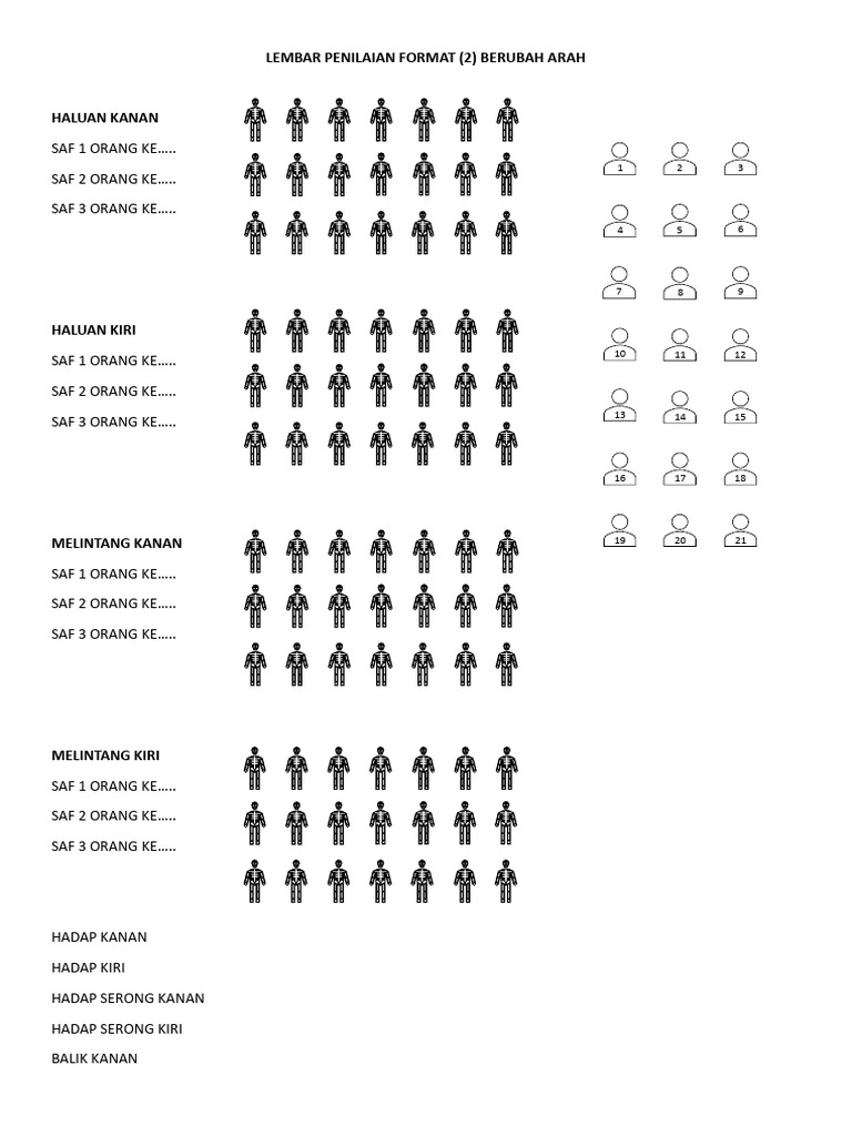 Lembar Penilaian Format PBB | PDF