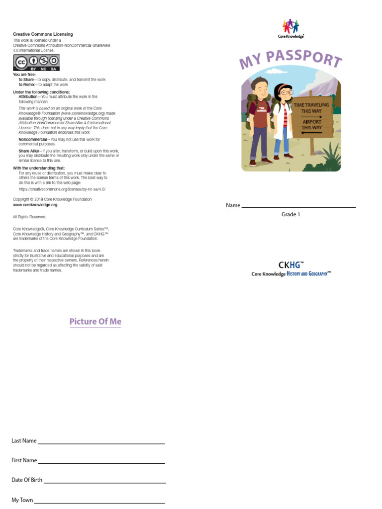 CKHG - G1-U7 - Early Explorers and Settlers Passport | PDF | Creative ...