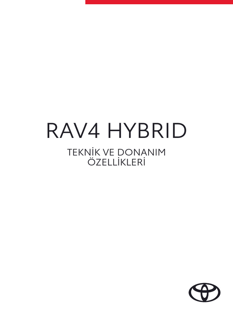 RAV4 Hybrid Teknik Ve Donanim Ozellikleri | PDF