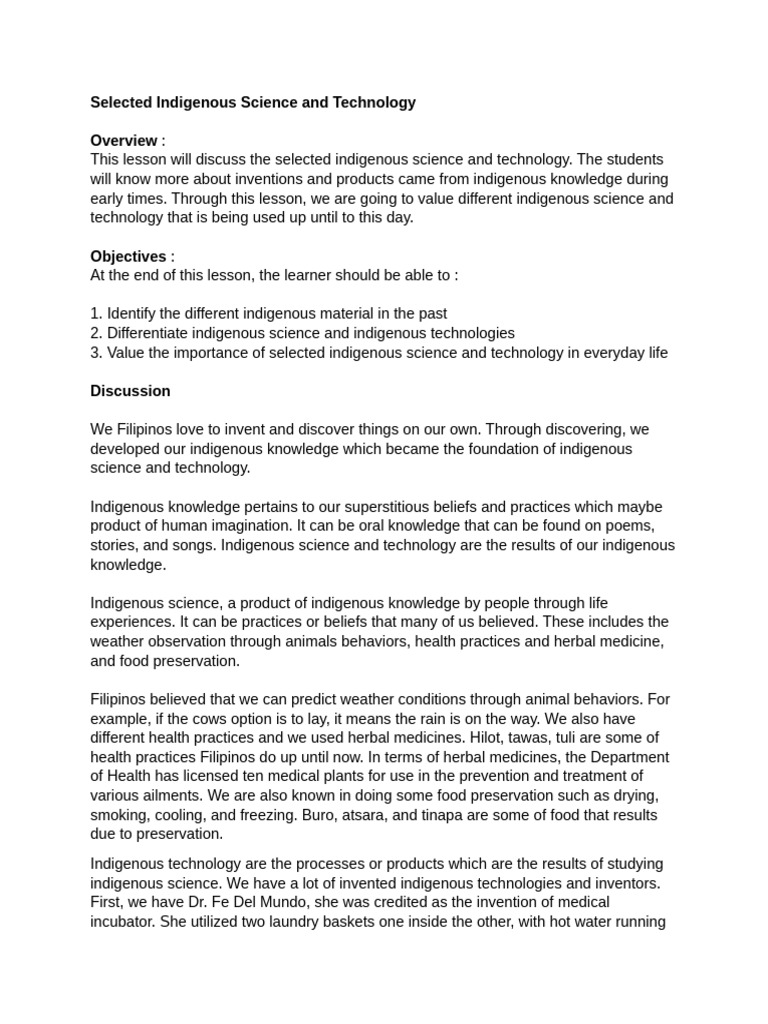 Indigenous Science & Tech Insights | PDF | Knowledge | Science