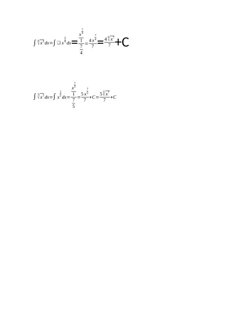 Integrales de Radicales | PDF