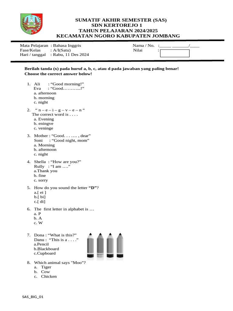 1 - Sas BHS Ing | PDF