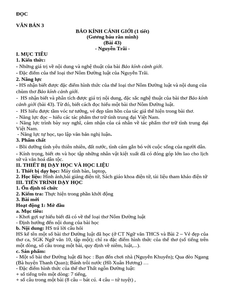 KHDH - B o Kính C NH Gi I | PDF