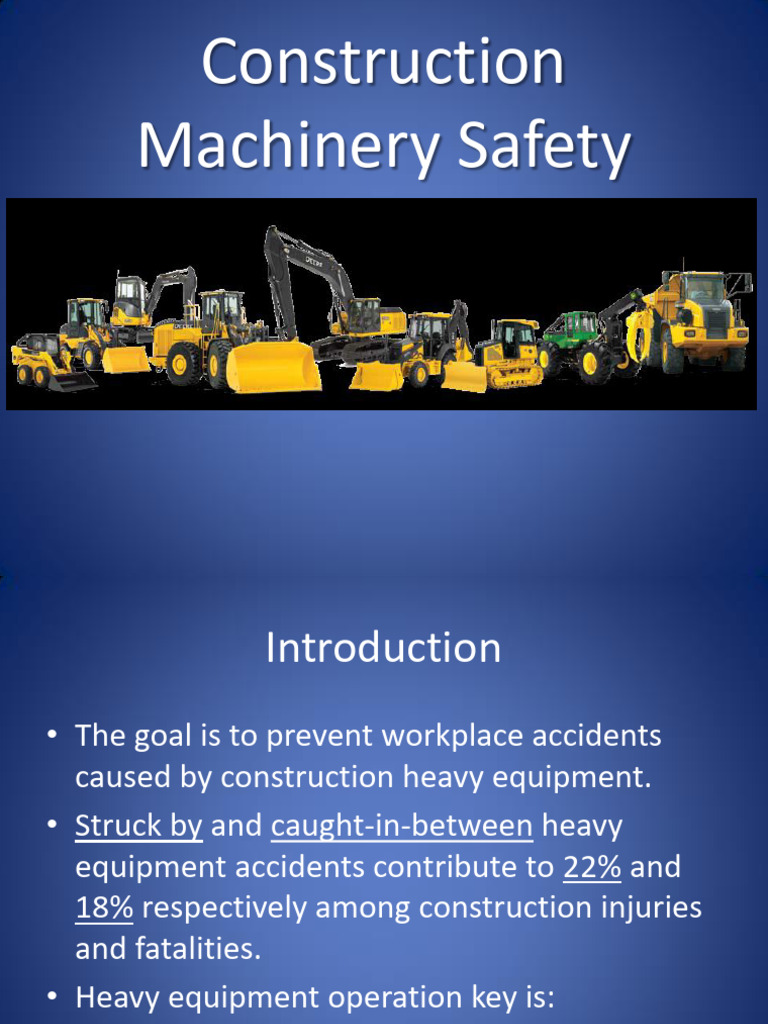 Construction Machinery Safety Guidelines | PDF | Crane (Machine ...