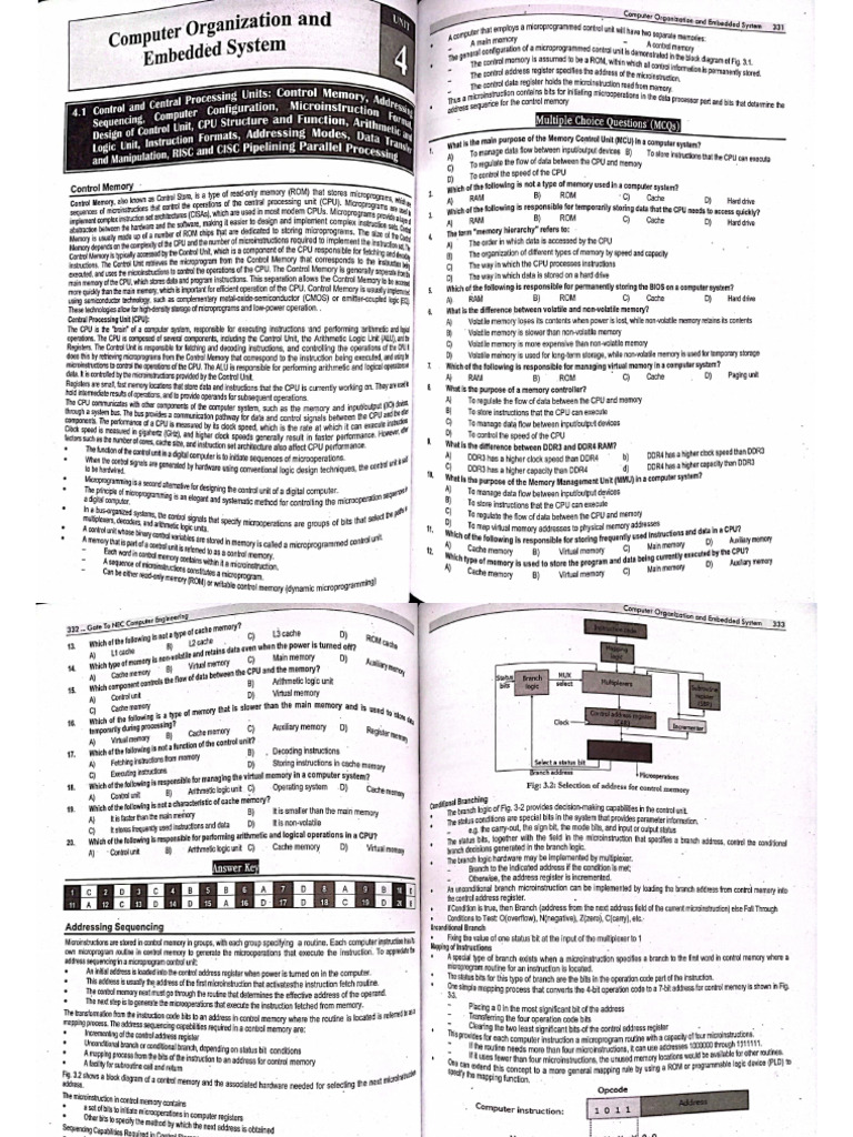 U4-ComputerOrganization EmbeddedSystem | PDF