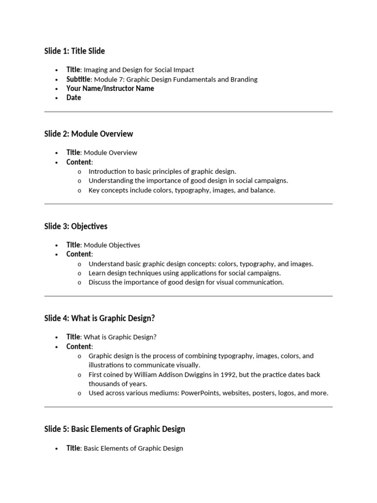 MODULE 7 - For PPT Presentation | PDF | Composition (Visual Arts ...