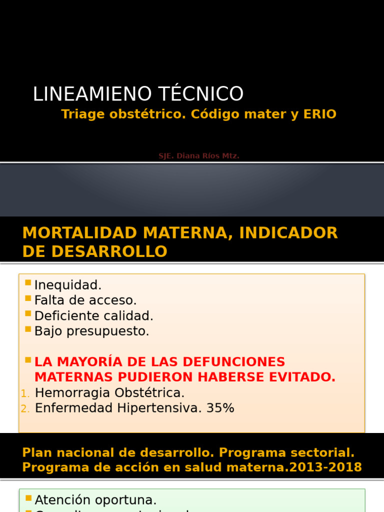 Codigo Mater | PDF | Partería | Muerte materna