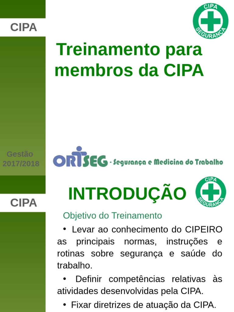 Treinamento e Atuação da CIPA 2017/2018 | PDF | Eletricidade | Aranha