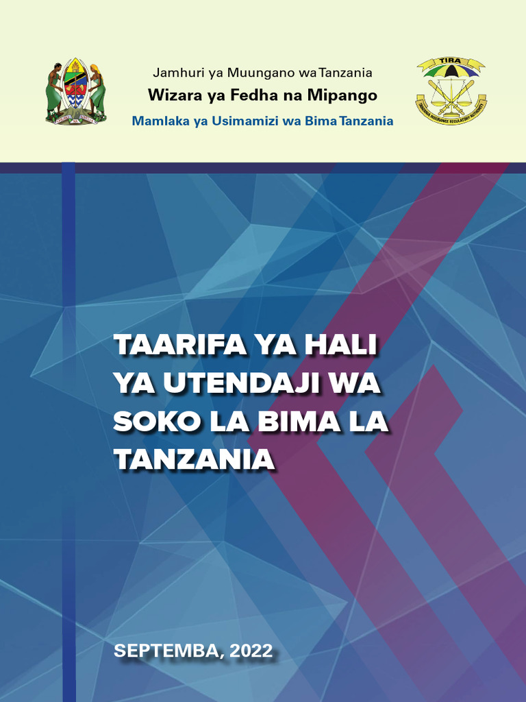 Taarifa Ya Hali Ya Utendaji Wa Soko La Bima | PDF