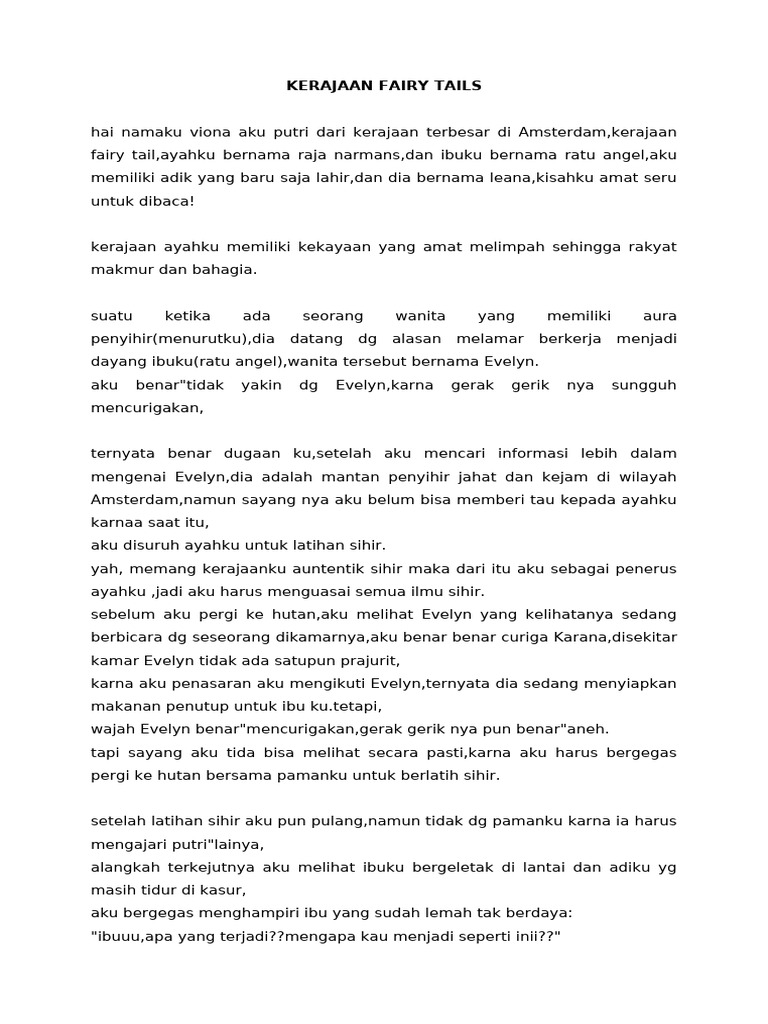 Kerajaan Fairy Tails | PDF