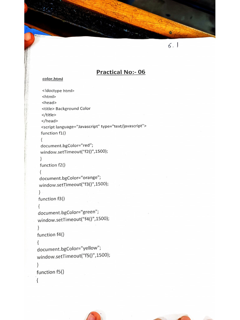 IT Practical No. 6, 7,8,9........ (5 Is Not Here) | PDF