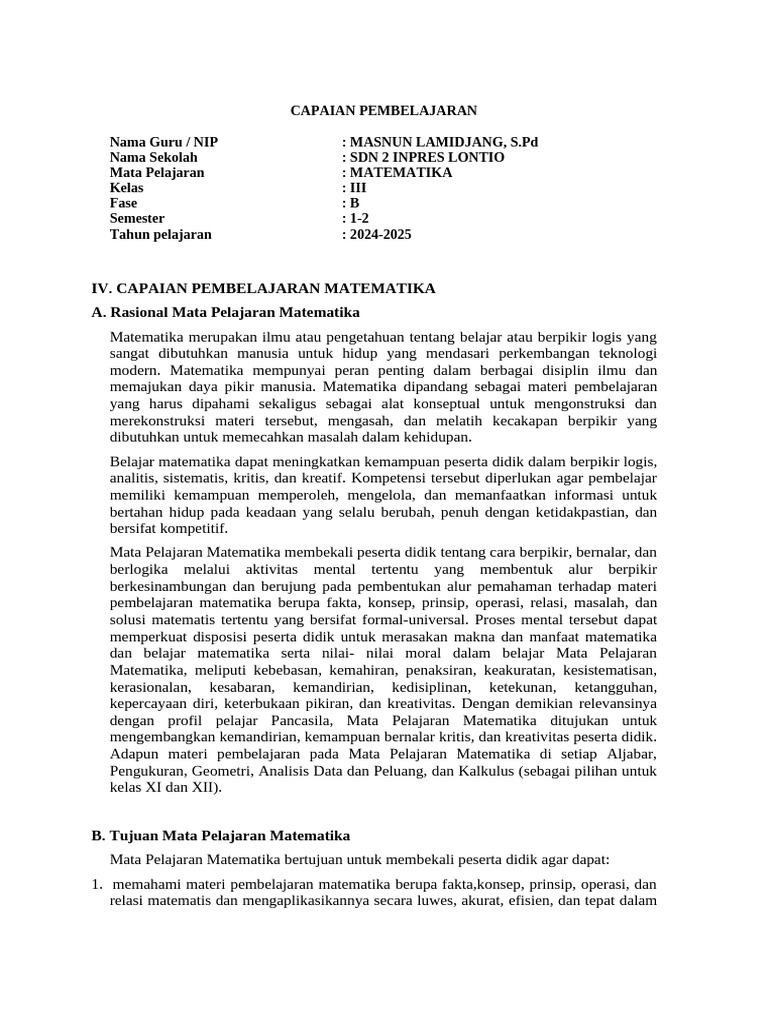 1 - 4. CP - Anlisis CP - Tujuan - Atp | PDF
