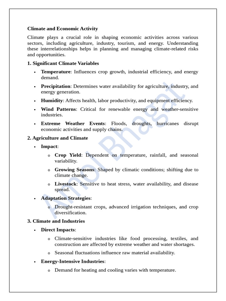 02 Climate and Economic Activity | PDF