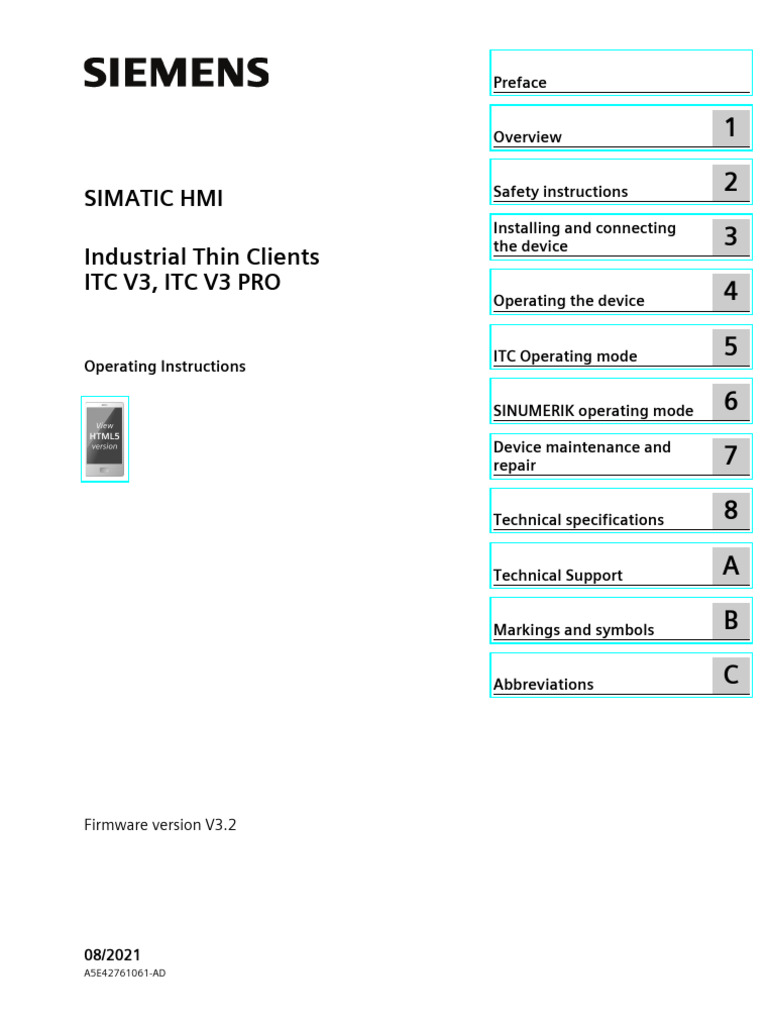 Hmi Itc v3 Operating Instructions enUS en-US | PDF | Computing | Computer Engineering