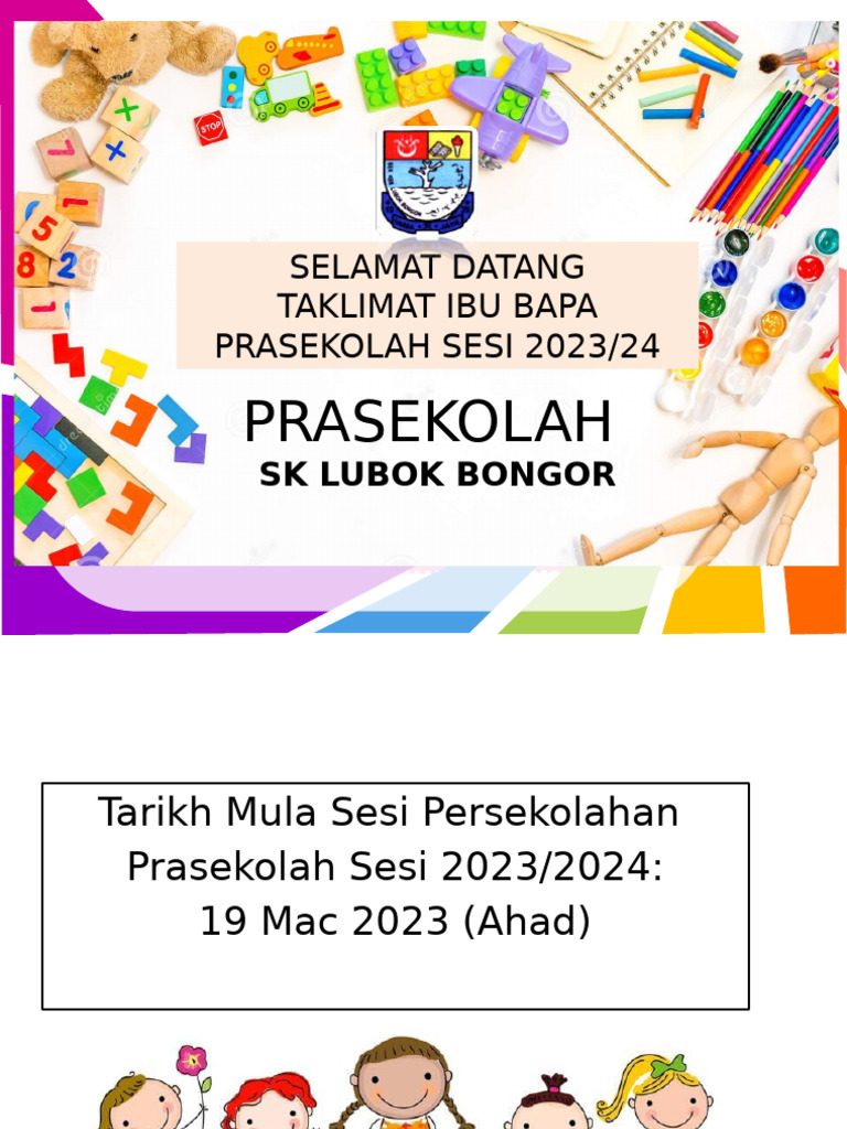 Taklimat Pendaftaran Pra Sesi 2023 SKLB | PDF