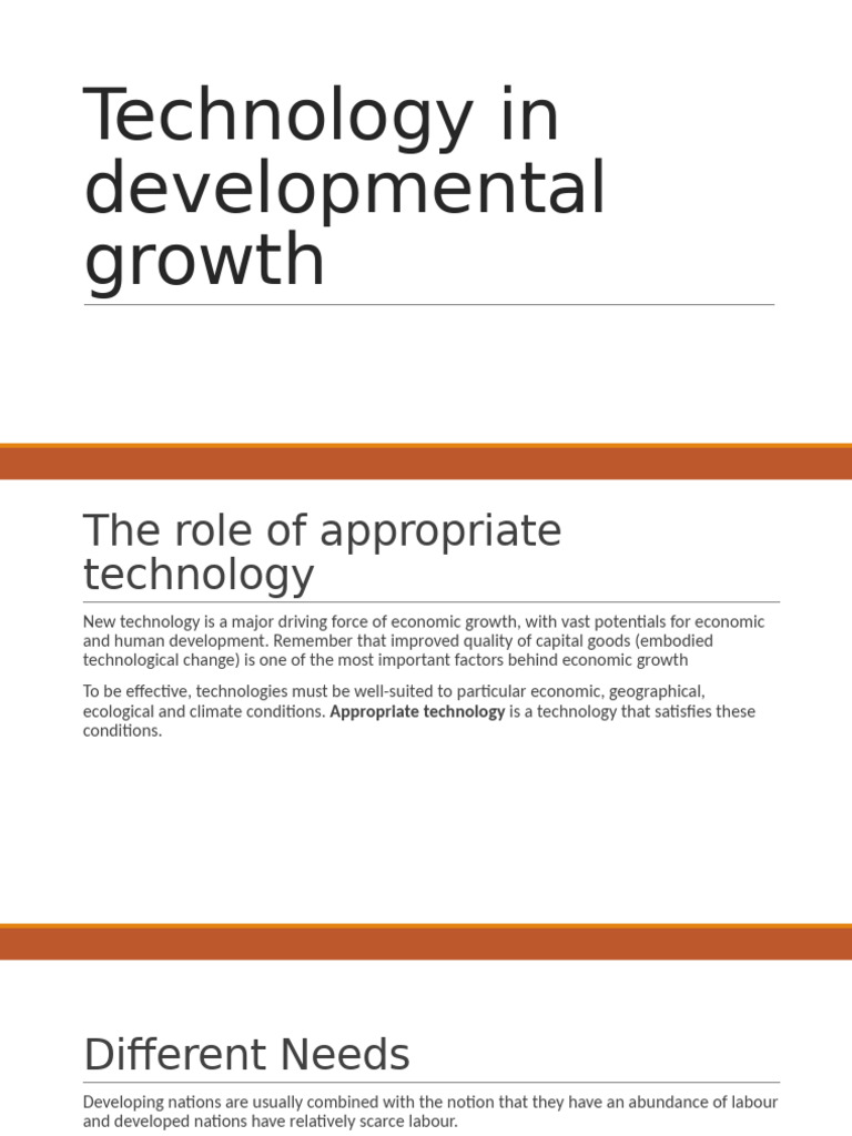 Impact of Technology on Economic Growth | PDF | Gross Domestic Product ...