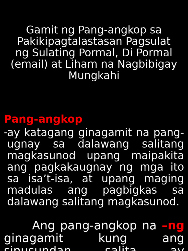 Q3_W7_Gamit ng Pang-angkop sa Pakikipagtalastasan Pagsulat ng Sulating ...