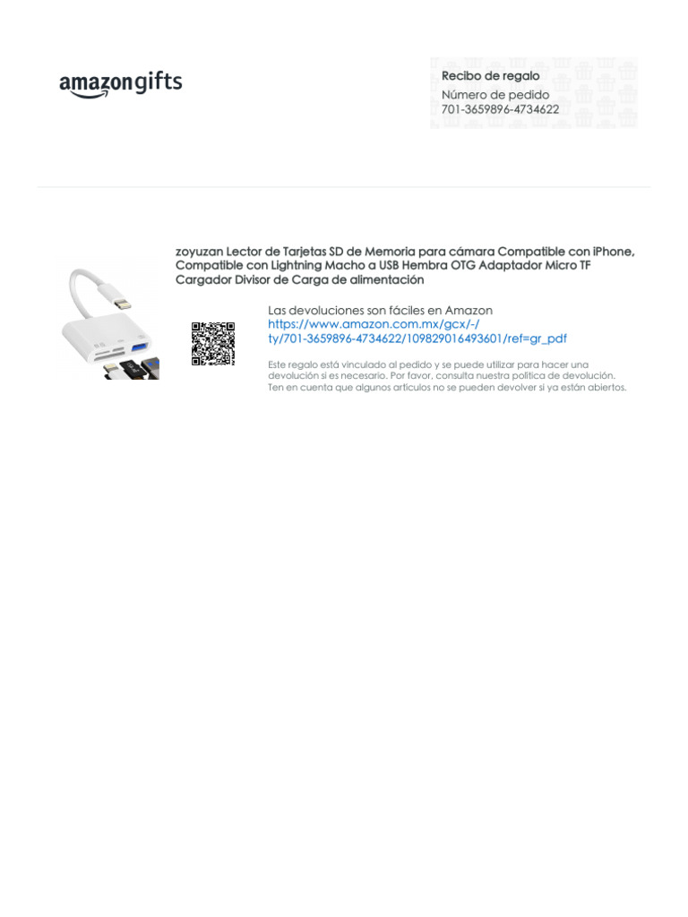 Amazon Gift Receipt | PDF