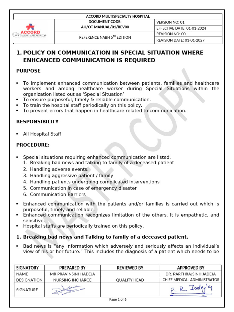 OT MANUAL 1 | PDF | Surgery | Patient