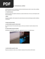 Luminol Test for Blood Detection | PDF | Chemical Substances | Chemistry