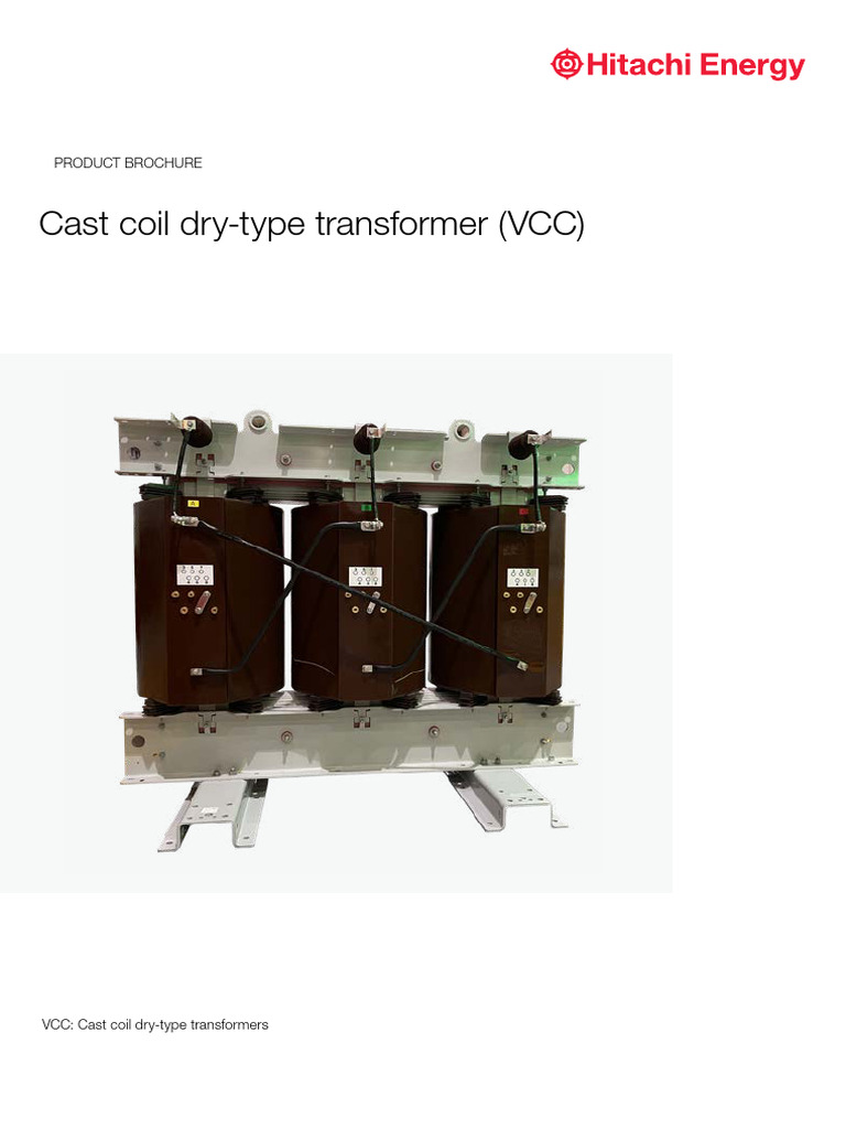 Hitachi Cast Coil Dry-Type Transformers | PDF | Transformer | Insulator ...