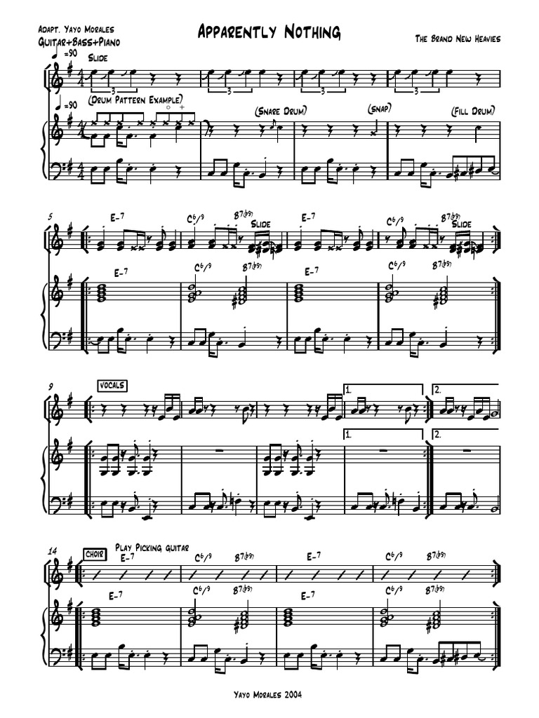 Apparently Nothing Base (2024) - Full Score | PDF