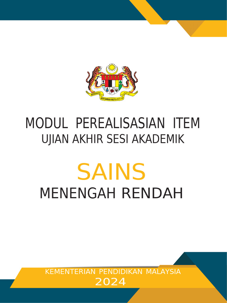 Modul Perealisasian Item Sains MR | PDF