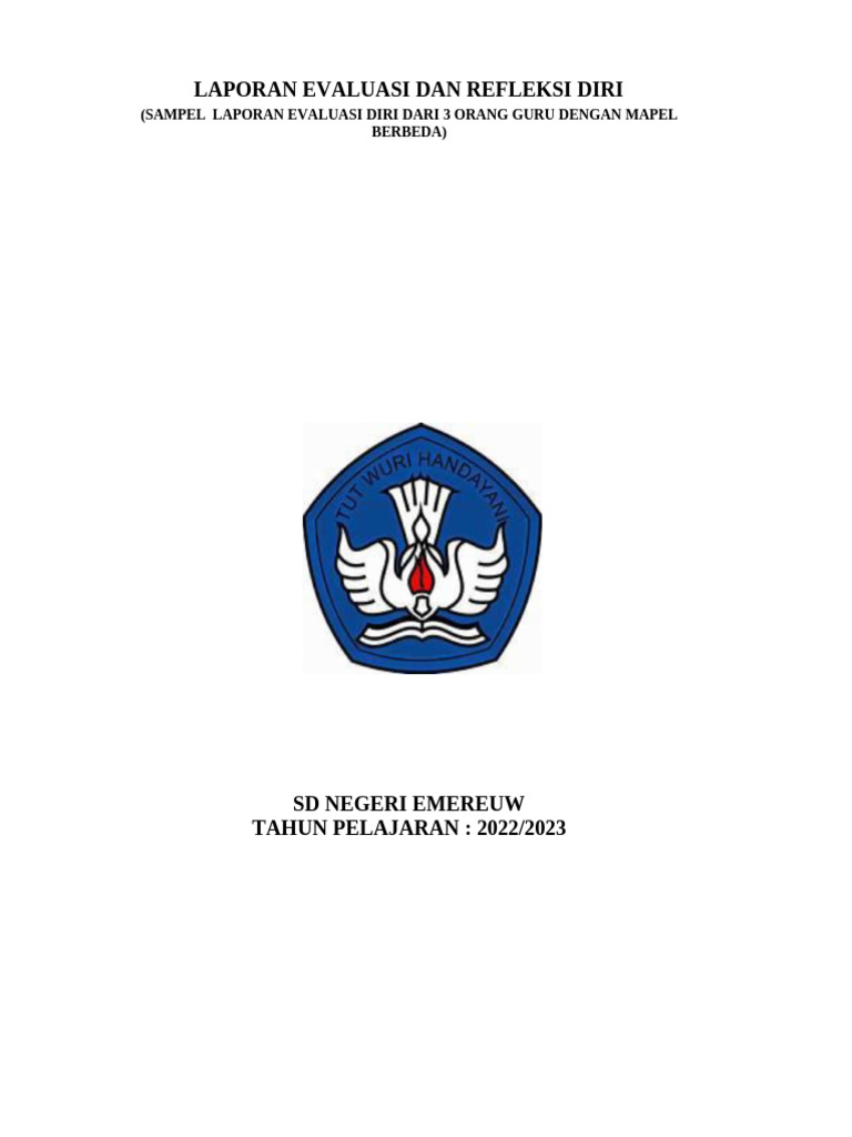 CONTOH LEMBAR EVALUASI | PDF