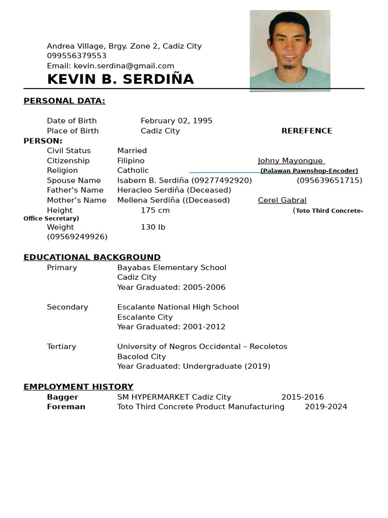 Resume Kevin | PDF