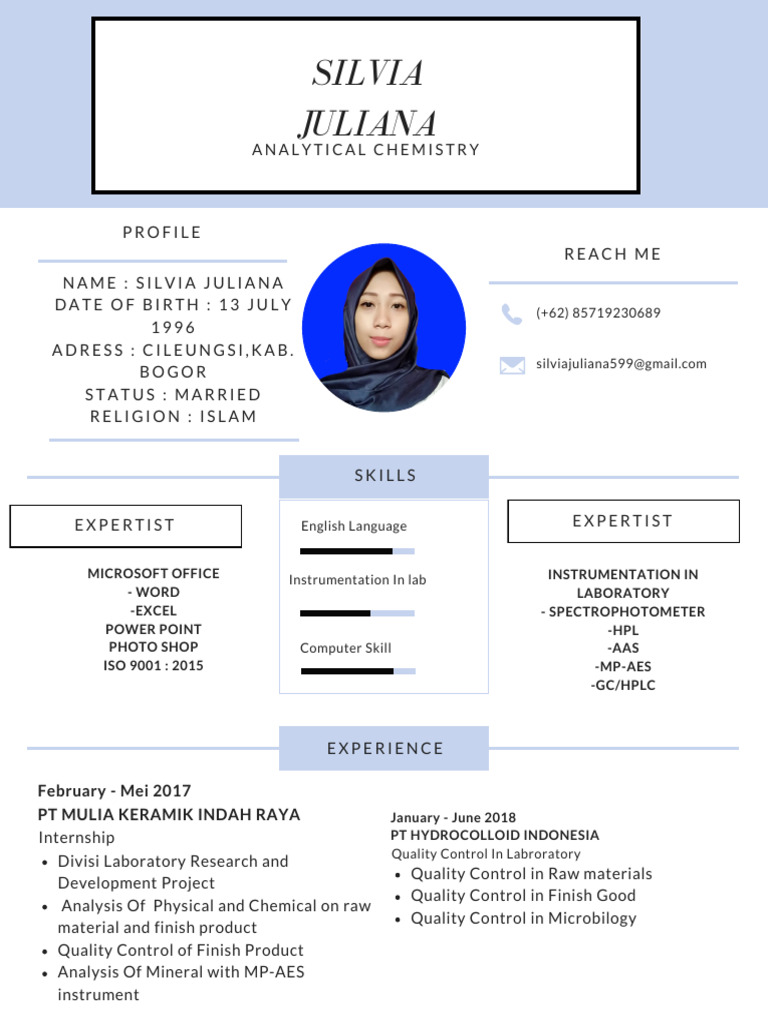 CV Silvia Juliana 2018 Lengkap (1) | PDF