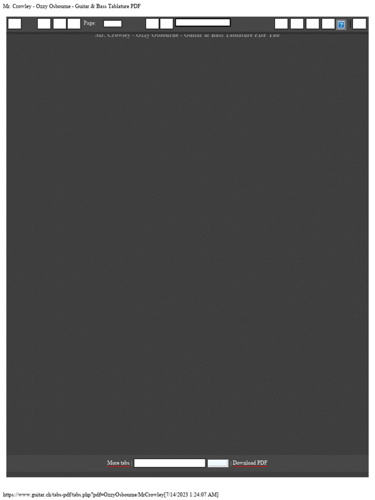 Tab and Tablature For Guitar and Bass in PDF Format Guitar Encyclopedia ...