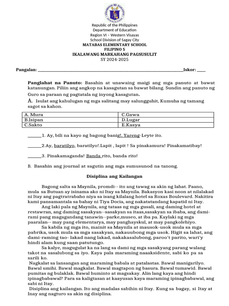 PT Q2 - Fil5 - Final | PDF