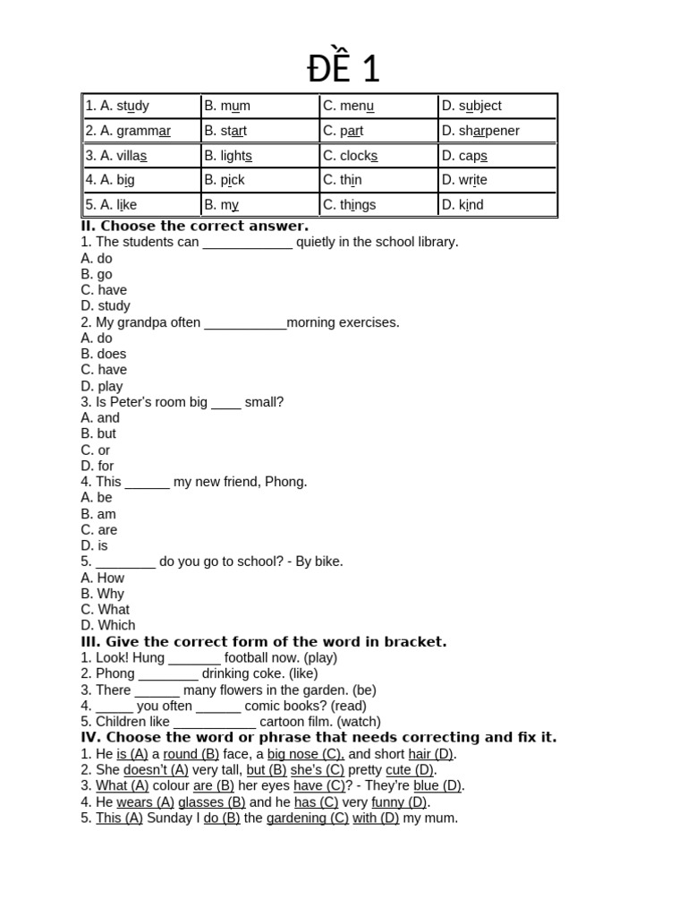 đề gk1 đề 2 | PDF