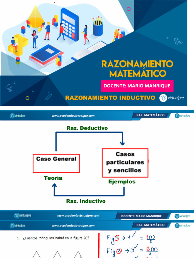 Rm Verano Pizarra Semana 3 Razonamiento Inductivo | PDF
