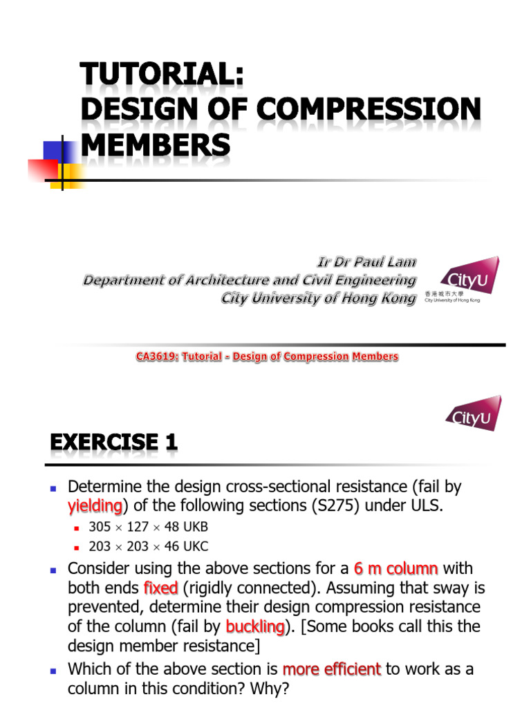 Design Resistance Analysis for UKB/UKC Sections | PDF