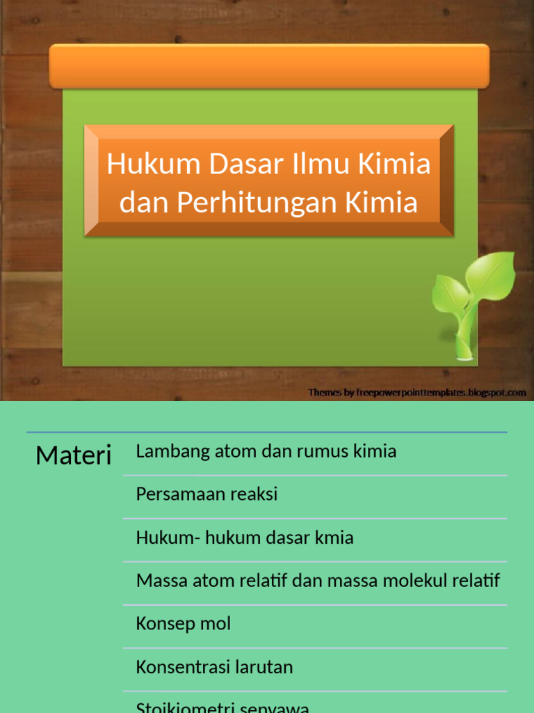 Bab 6 - Hukum Dasar Ilmu Kimia Dan Perhitungan Kimia | PDF