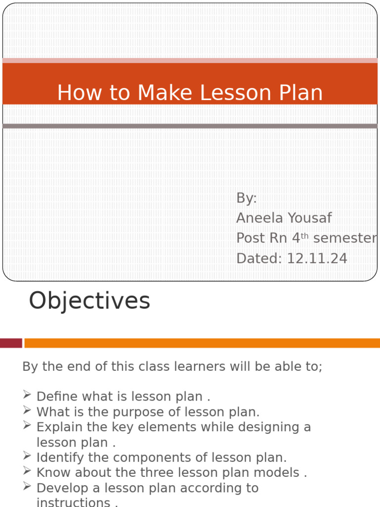 LESSON PLANING | PDF | Lesson Plan | Curriculum