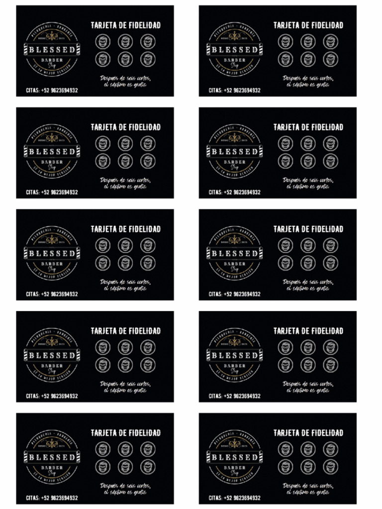 Tarjetas de Fidelidad | PDF